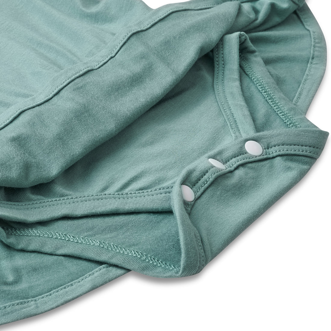 Organic Bamboo Spandex Onesie Dress- Sage Green – Anvi Baby