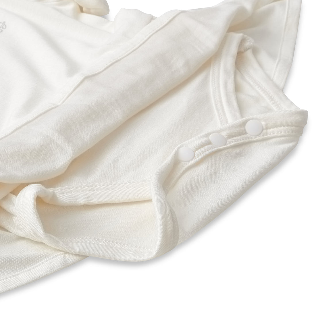 Organic Bamboo Spandex Onesie Dress- White – Anvi Baby